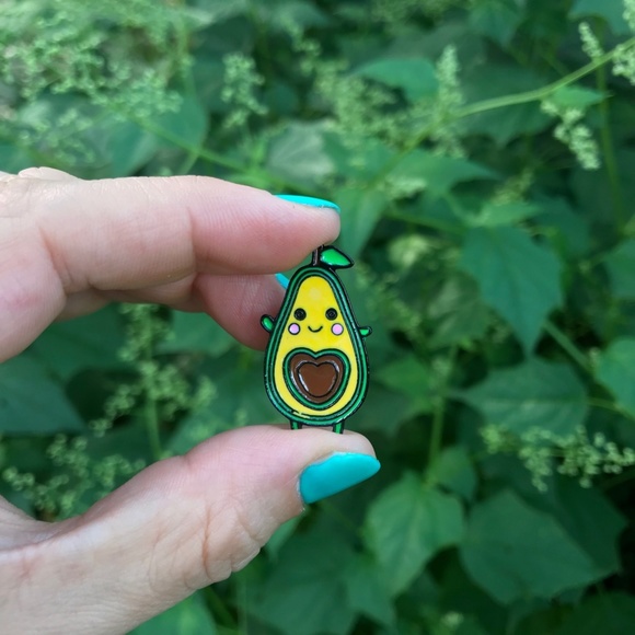 Accessories | Avocado Heart Enamel Pin | Poshmark